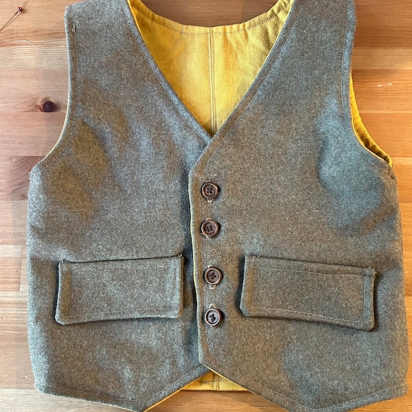 Boys VEST Pattern, Toddler Vest Pattern, Boys Sewing Pattern Pdf, Vest ...