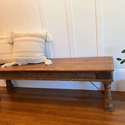 Massive Antique Bleached Wood Trough Planter, Wooden Trough, Tree Trunk ...