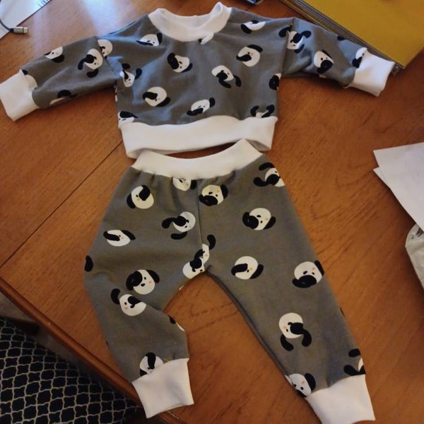 Sweatsuit for Baby, Toddler and Kids | Digital Sewing Printable Pattern ...