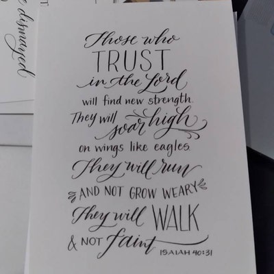 Zephaniah 3:17 Hand-lettered Scripture Print Bella Scriptura Collection ...