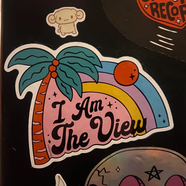 I Am the View Vinyl Laptop Sticker // Laptop Sticker // Large Vinyl ...