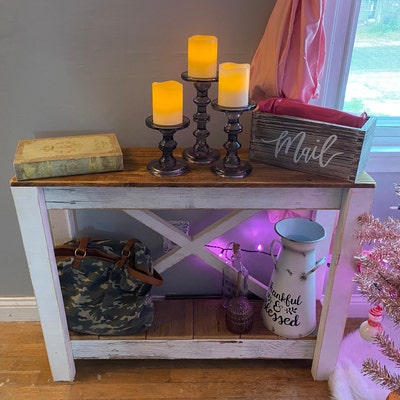 Combo X Back Console Table - Etsy