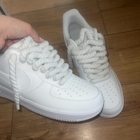 Matte Black Rope Lace AF1 Custom - Etsy UK