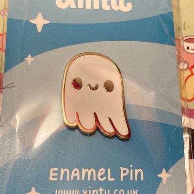 Ghost Enamel Pin - Etsy UK