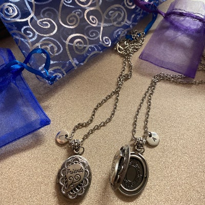 Best Friends Lockets, Set of 2, BFF Gift, Personalized With Letter ...
