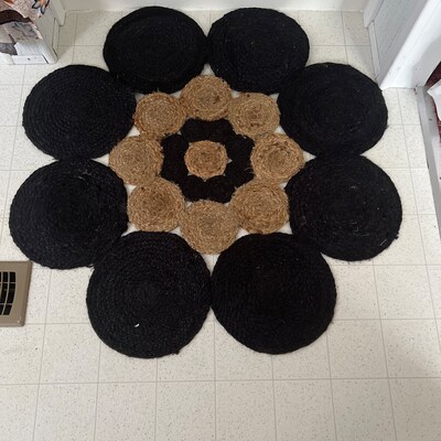 Self Love Club Handmade Tufted Rug Black Heart Shaped Love Rug for ...