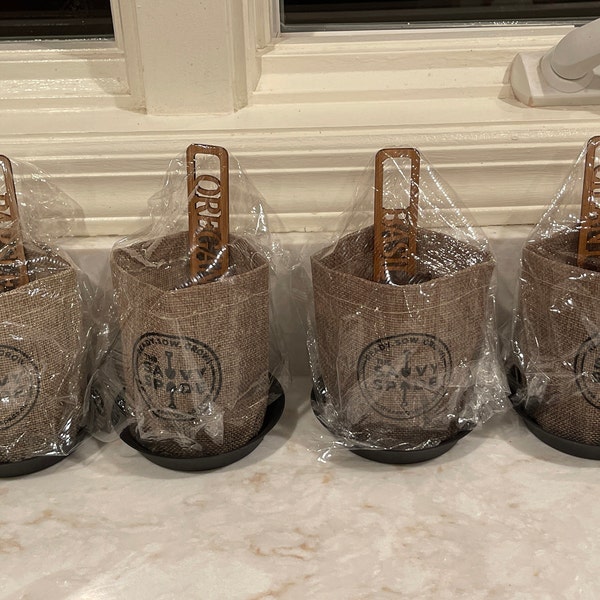 Farmhouse Herb Bucket Planter - Etsy