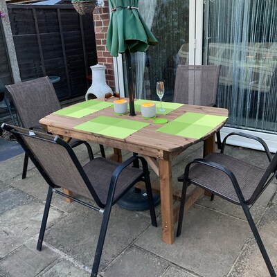 Wooden Garden 4ft 6 Inch Table - Etsy