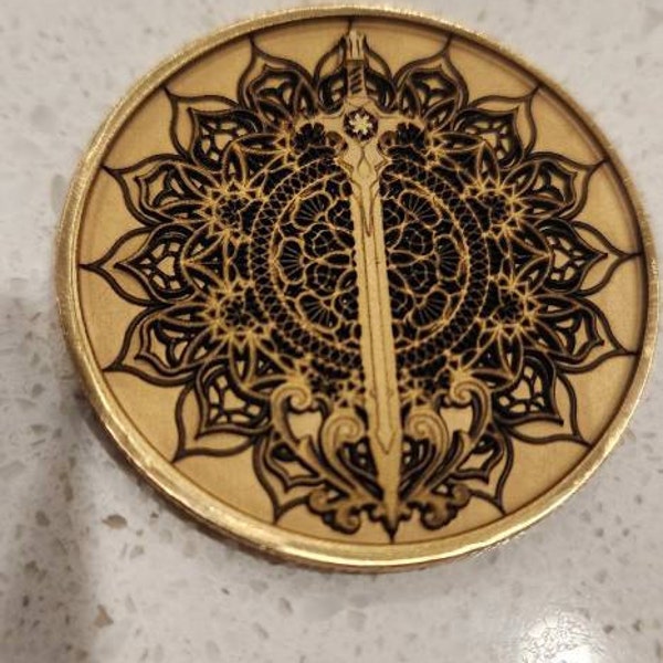 Layered Mandala Sword 3d Engraving Files,stl Fiber Laser Engraving ...