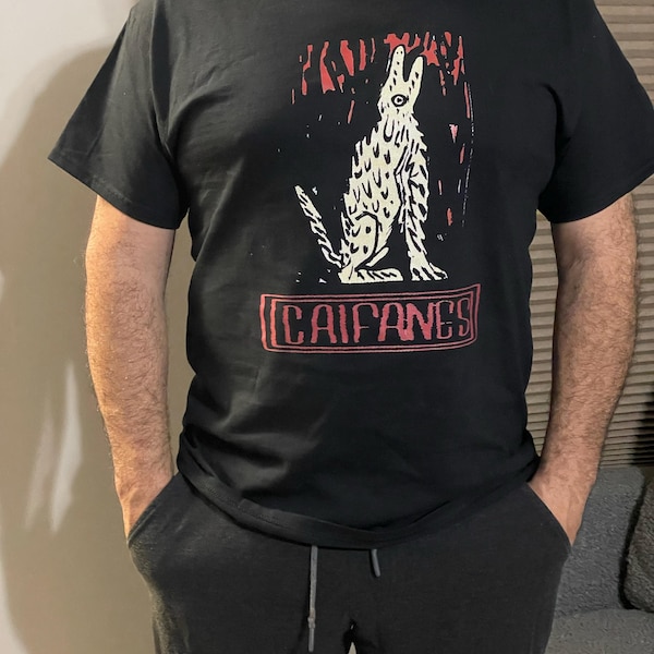 Caifanes ,rock Mexicano Band ,first Album Logo , Black T-shirt ,for ...