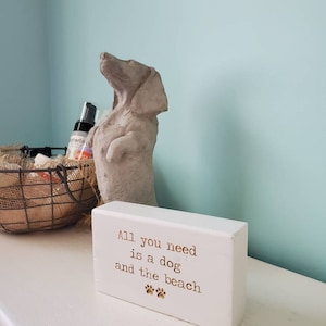 Dog Beach Sign, Dog Sign, Dog Decor, Dog Lover, Beach Dog Sign, Beach ...