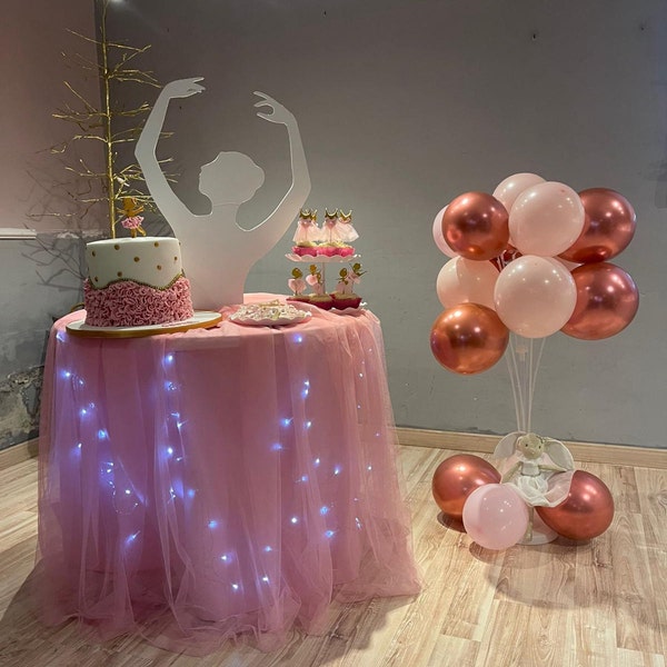 Ballerina Party Table Centerpiece Template & Instructions | Digital ...