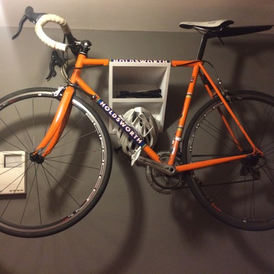 Wall Mounted Bike Rack/ Wooden Bicycle Shelf / White Bike Hanger - Etsy