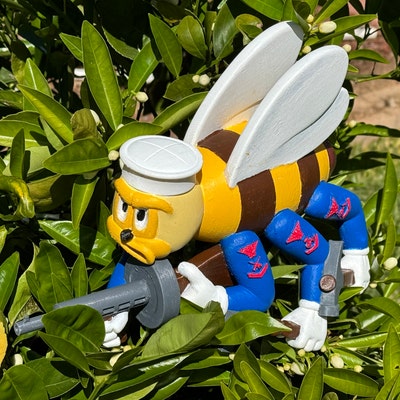 Navy Sea Bee Paintable 3D Model. - Etsy