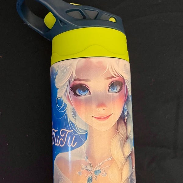 3D Cute Elsa Butterflies Tumbler Wrap, Frozen Tumbler Wrap Sublimation ...