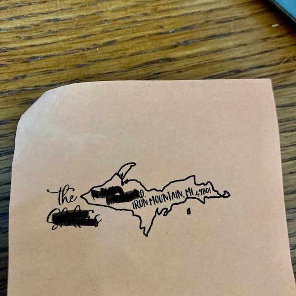 Michigan Address Stamp - Self Inking Return Address Stamp ...