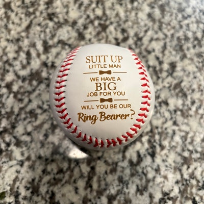 Ring Bearer Proposal Baseball, Ring Bearer Gift, Usher Baseball, Usher ...