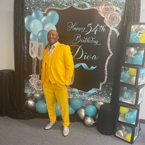 Kids Birthday Custom Theme and Print Backdrop - Etsy