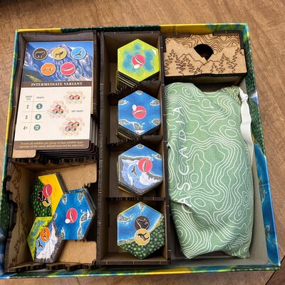 Cascadia Organizer Tokens Bundle, Insert for Cascadia Board Game ...