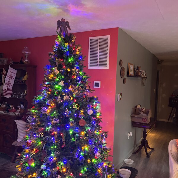 Copper Angel Tree Topper Metal Rustic 9 Inch Scallop Two Piece Hand Cut ...