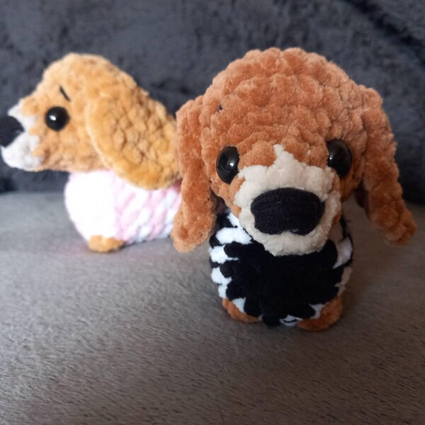 Dachshund Dog Crochet Patterns, Stuffed Animal Crochet Pattern ...
