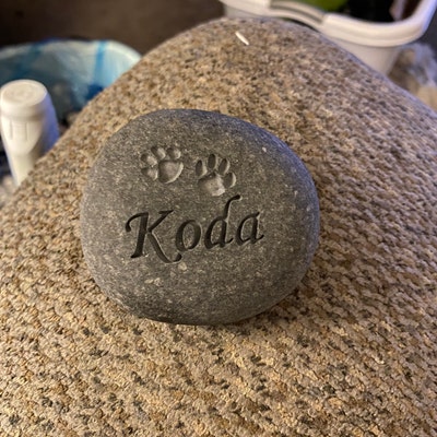 Custom Engraved Message Stone Personalized Message Name Stone Weddings ...