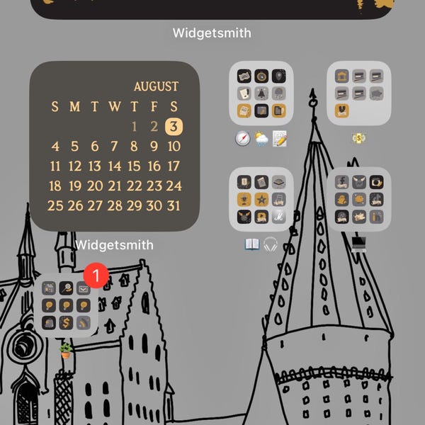 Wizard iPhone App Icons, Yellow Wizarding Ios Icons, Android App Icons ...