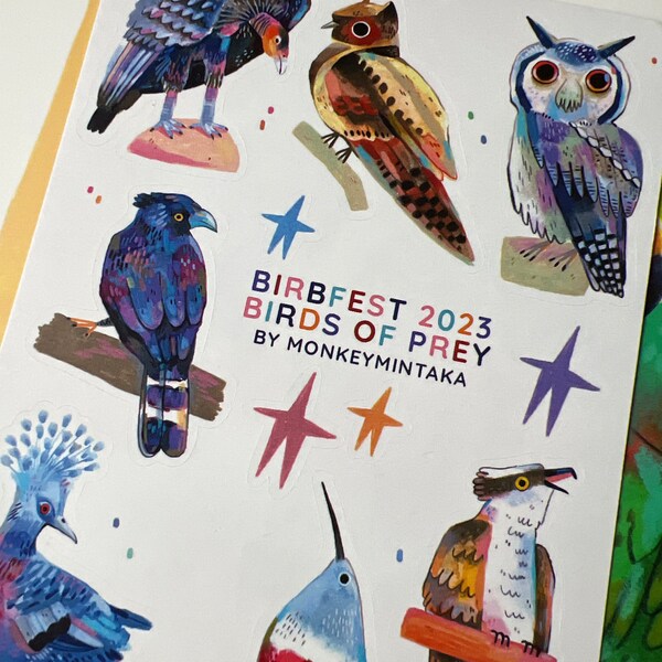 Birbfest 2023 A5 Bird Prints | Illustrated Gifts for Birdwatchers ...