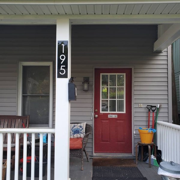 Vertical House Number Sign Address Sign for House - Etsy