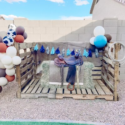 Cowboy Balloons, Wild West Birthday, Western Birthday, First Rodeo ...