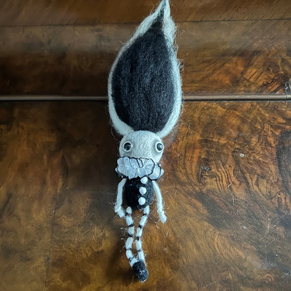 Tiny Bride Dolly Monster, Gothic Spooky Doll in Pink or White MADE-TO ...