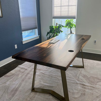 Golden Table Legs Steel Table Legs set of 2 Dining Table - Etsy