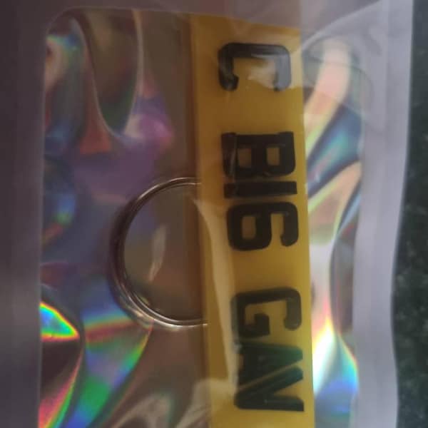 4D NUMBER PLATE KEYRING Lambo /hex Style - Etsy UK