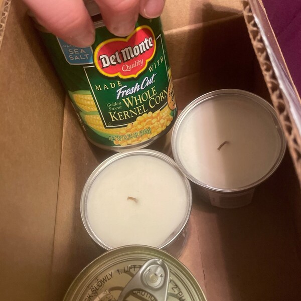 Spamdle Soy Candles Handmade Eco Friendly Upcycled Recycled Can Gag ...