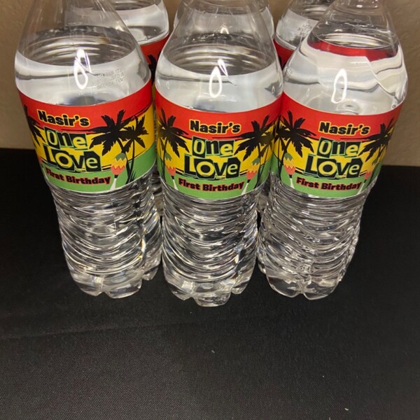 One Love Water Bottle Labels - Chip Bags - One Love Party - One Love ...