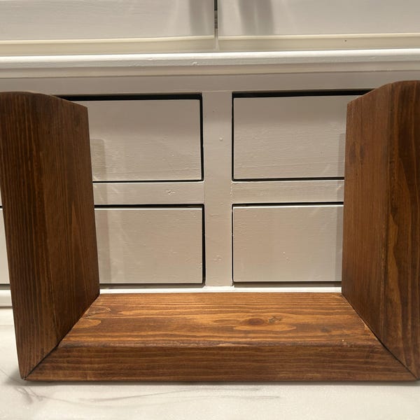 Mini Kitchen Bookcase: Handmade Pine Cookbook & Recipe Holder - Etsy