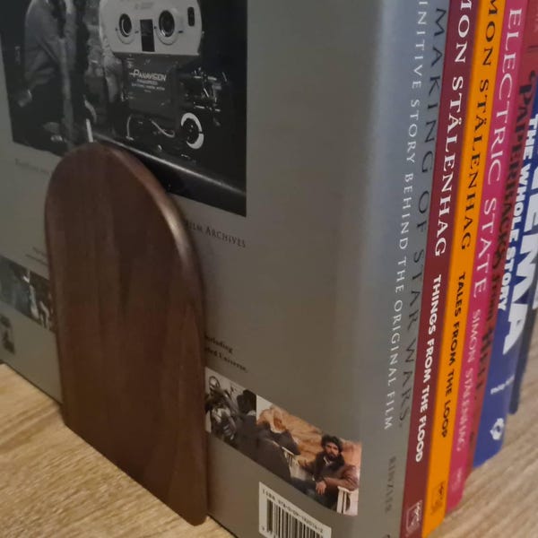 Personalized Wooden Bookends, Pair of Bookends for Shelves, Desk Book ...