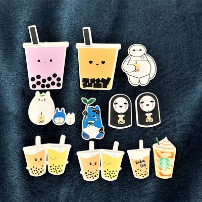 Custom Build Your Own Boba/bubble Tea Sticker / Paper Vinyl - Etsy Canada