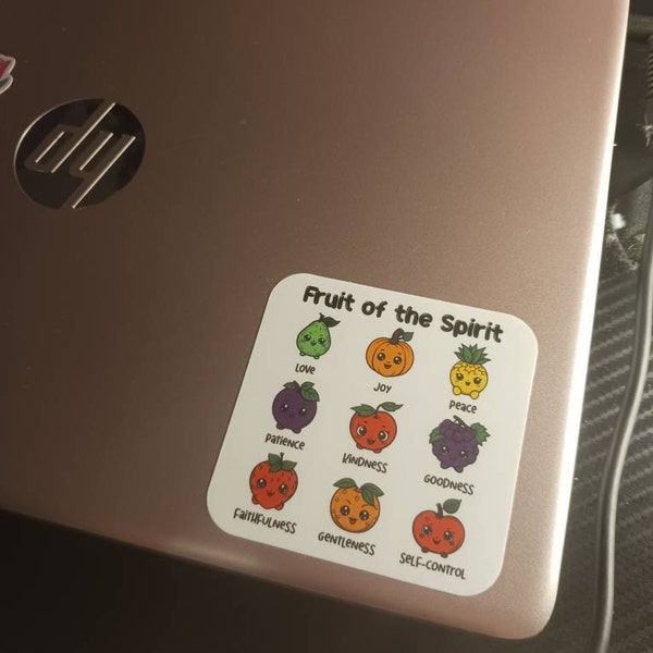 Fruit of the Spirit, Kids Sticker, Bible Sticker, Matte Sticker ...