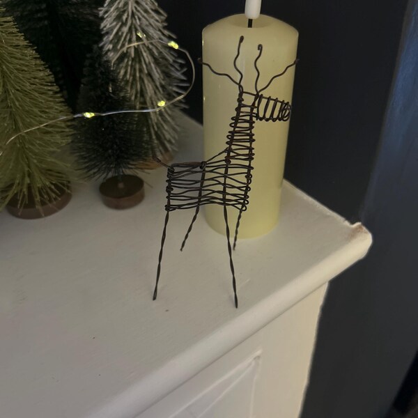 Christmas Wire Hanging Tree Gifts, Rustic Festive Decoration, Star ...