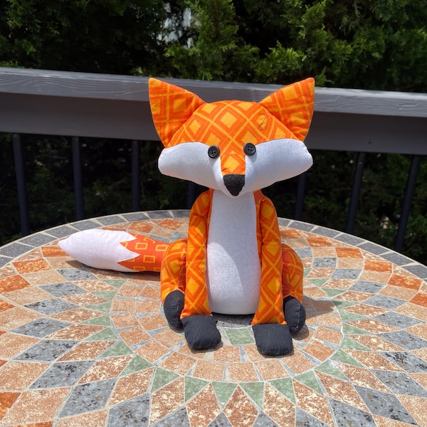 Fox Softie PDF Sewing Pattern, Francie the Fox Stuffed Animal Pattern ...
