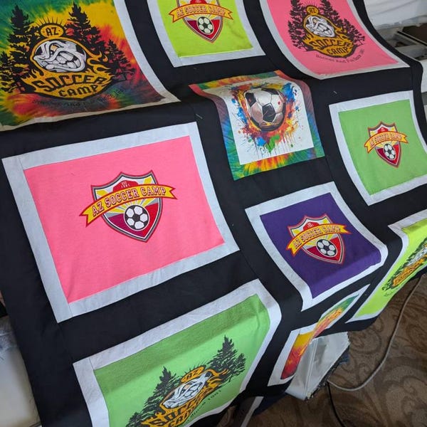 Soccer Ball 100% Cotton Fabric Panel Block Quilt Square H7000 - Etsy