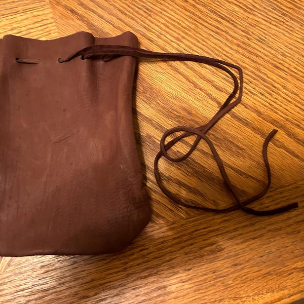 Deerskin Leather Large Game Pouch / Soft & Supple / Marble or Dice Bag ...