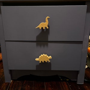 Dinosaur Dresser Knob for Nursery, Drawer Pull Handle for Kids Room. T ...