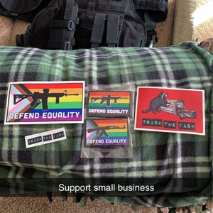 AK-47 Defend Equality Progress Pride Flag PVC Patch With | Etsy