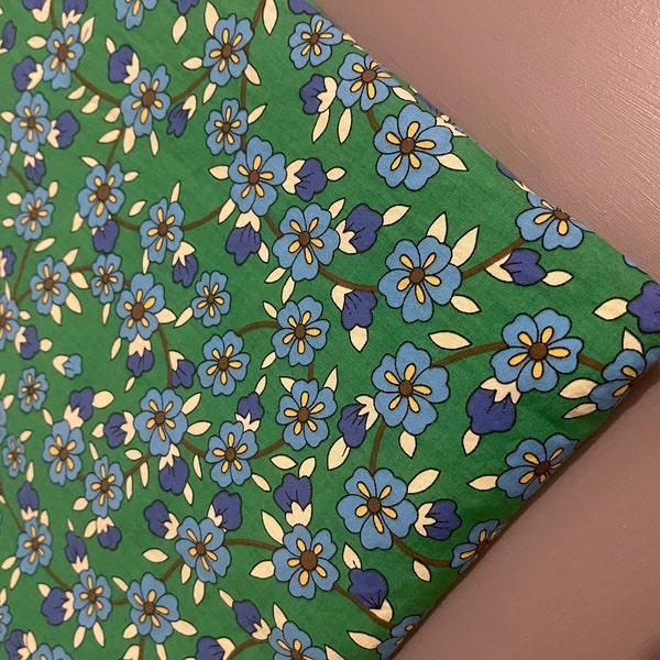 Printed Cotton Fabric, Sundance Clamshell in Aqua Cotton Fabric Riley ...