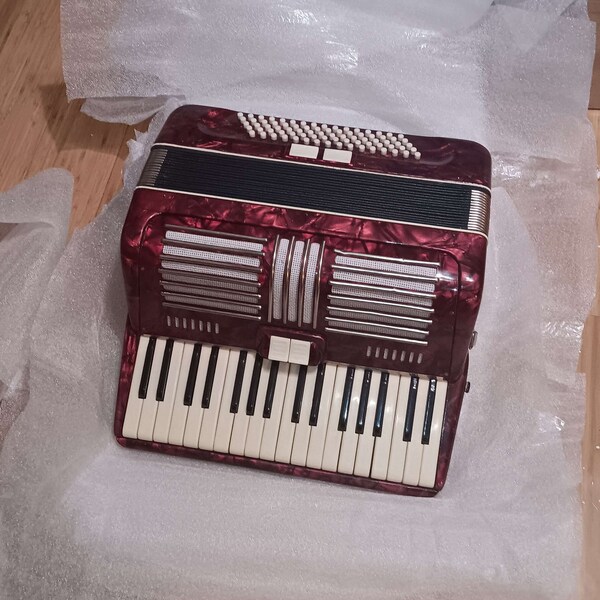 Rare Firotti Elegance Piano Accordion, 120 Bass, 3 Voices, 5+2 Registers, Germany Accordion ...