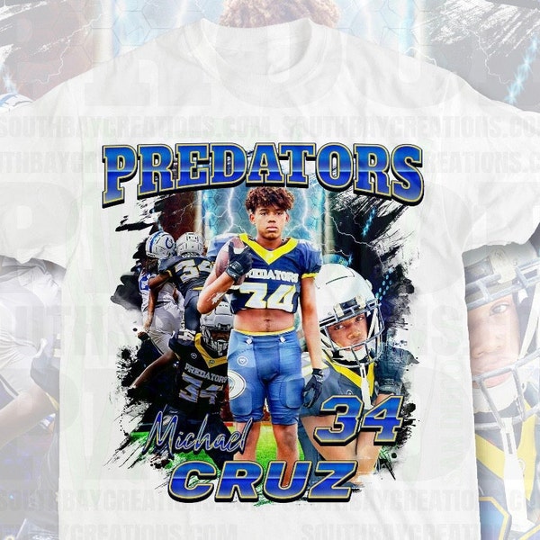 Personalized Football Picture T-shirt for Game Day, Custom Photo Shirt ...