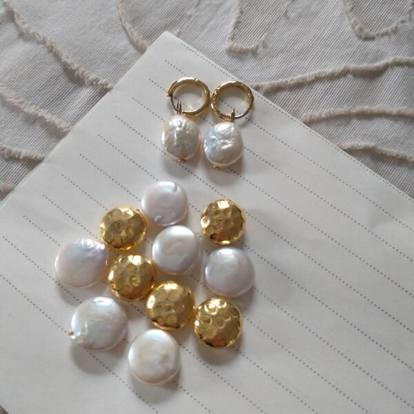 WHITE ROUNDISH Potato Freshwater PEARLS, 6, 7, and 8mm Round Potato ...