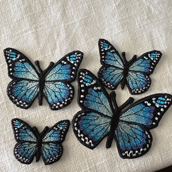 Butterfly Embroidery Patch, Butterfly Patch, Butterfly Gift, Iron on ...